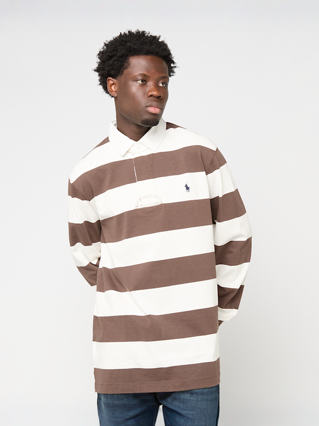 LS RUGBY M3-LONG SLEEVE-KNIT pale russet/trophy cream | SNIPES