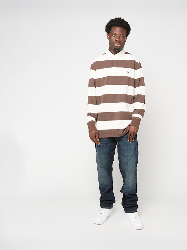 LS RUGBY M3-LONG SLEEVE-KNIT pale russet/trophy cream | SNIPES