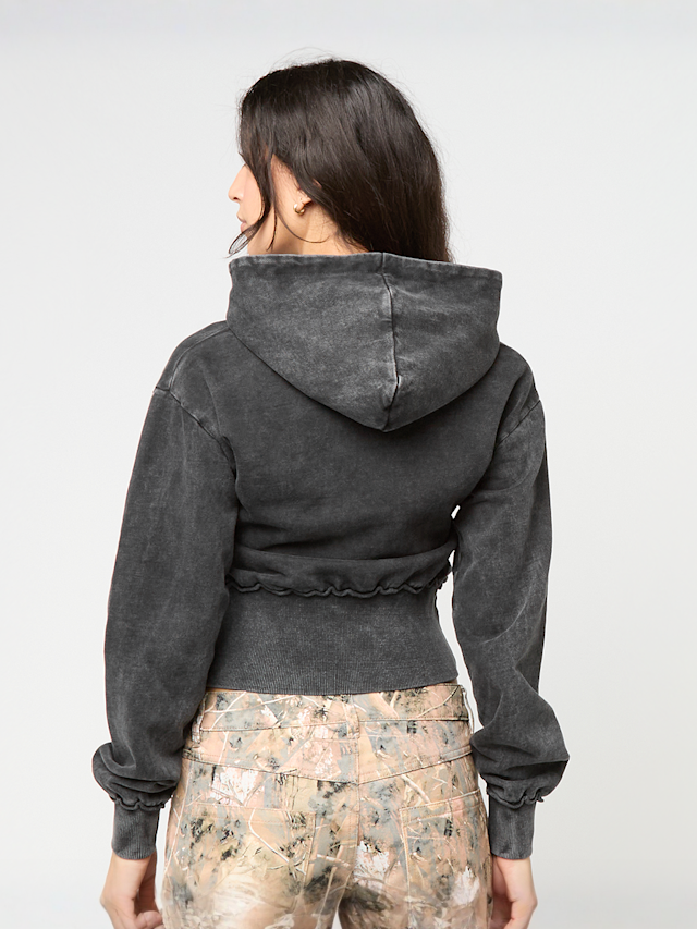 Washed cropped Sweat Jacket | SNIPES