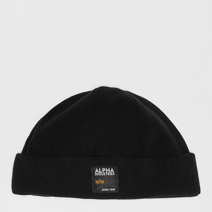 Alpha Industries Label Fleece Beanie zwart (118937-03)