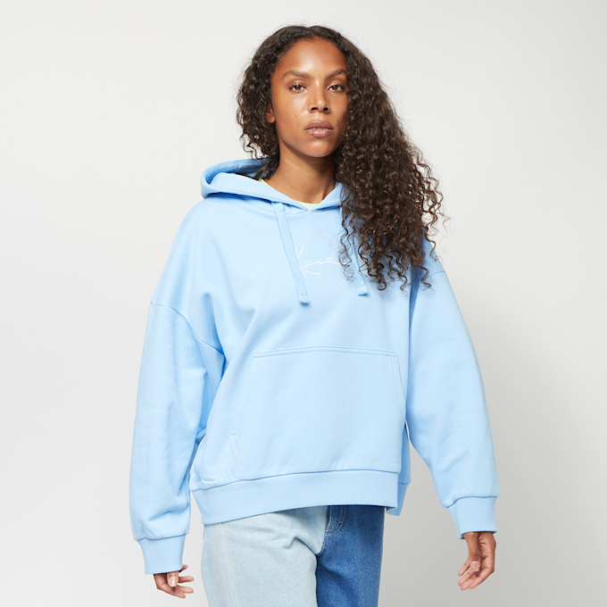 Karl Kani Small Signature Essential OS Hoodie dark brown azul (KW-HD031 ...