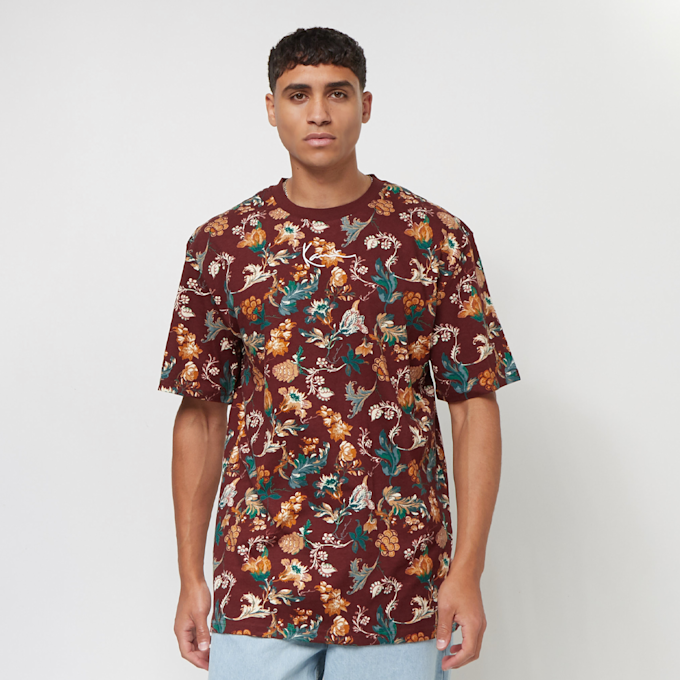 Karl Kani Small Signature Flower Tee rood (KM223-037-1)