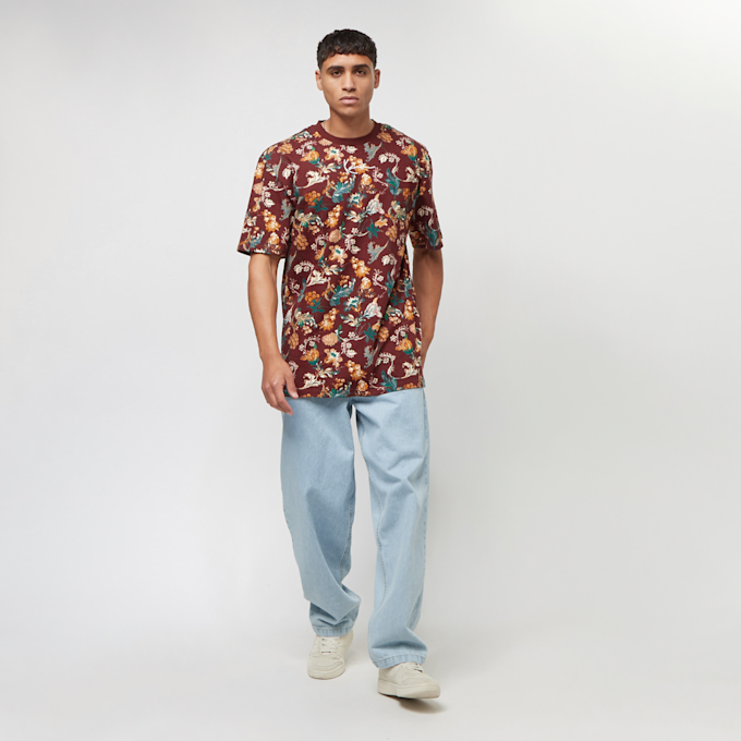 Karl Kani Small Signature Flower Tee rood (KM223-037-1)