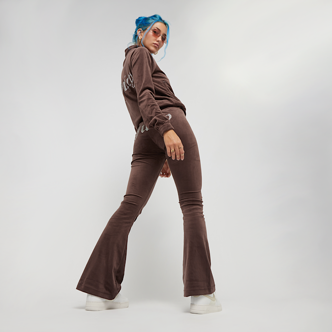 Juicy Couture Velour Flared Trousers braun (JCAPB342-230) kaufen