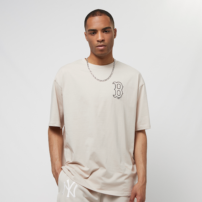 New Era MLB Team Graphic Backprint Oversize Tee Boston Red Sox STNBLK ...