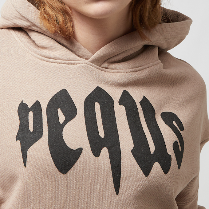 PEQUS Mythic Logo Cropped Hoodie smeđa (PQS-WHD-007-073)
