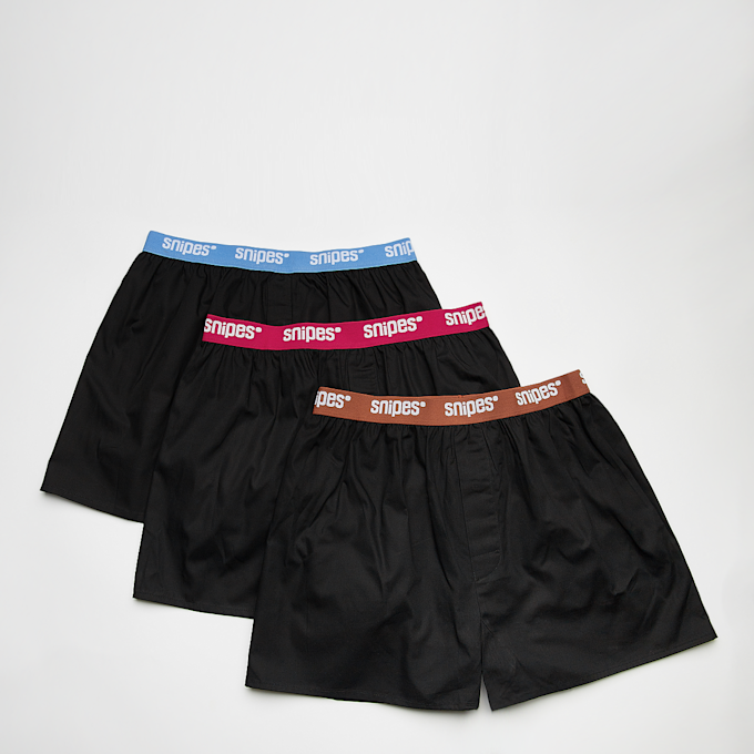 SNIPES 3 PACK - Contrast Tape Woven Boxershorts multicolore (SA234-006-1)