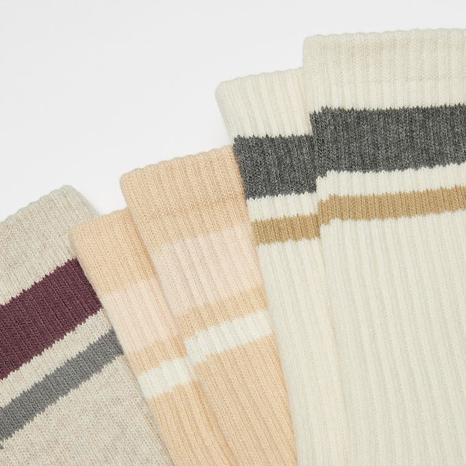 New Balance 3 PACK - Sport Essentials Stripe Midcalf Socks blanc ...