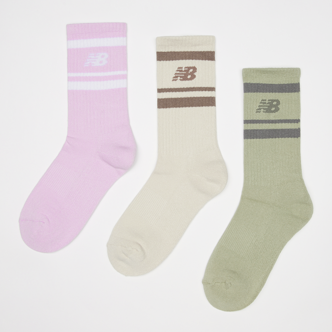 New Balance 3 PACK - In-Stripe Logo Crew multicolor (LASE3063-AS1)