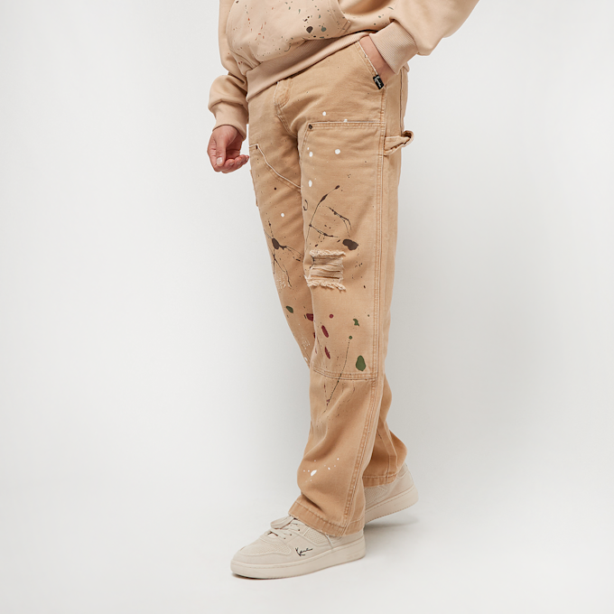 Shop Karl Kani OG Washed Cargo Pants beige