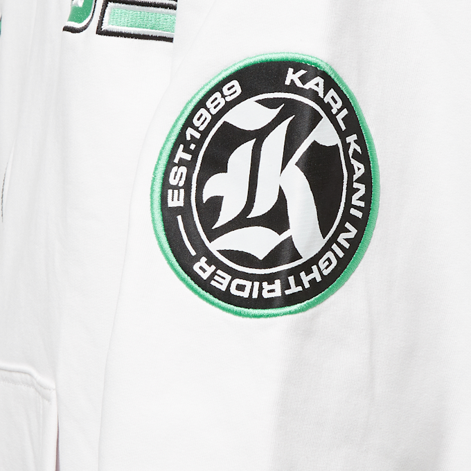 Kupi Karl Kani Chest Signature Patch Os Zip Hoodie bijela | SNIPES