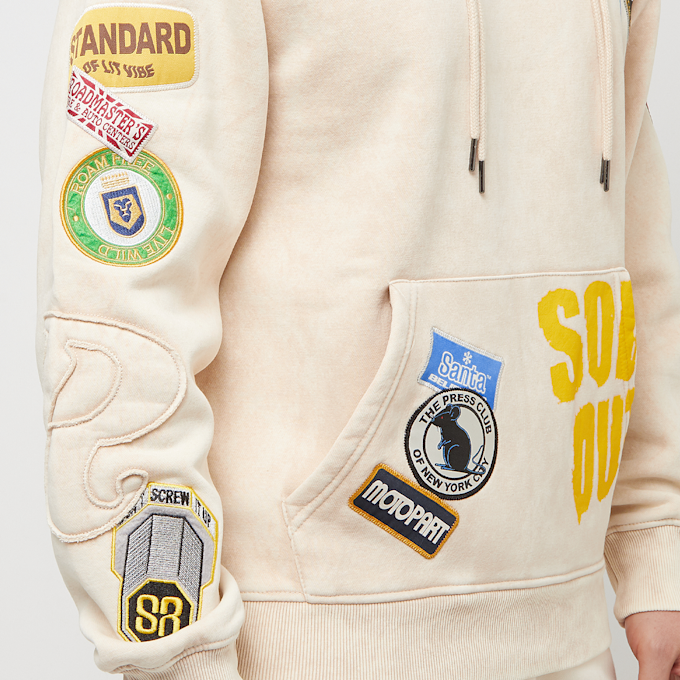 Compra Smoke Rise Ensyme Wash Hoodie beige | SNIPES