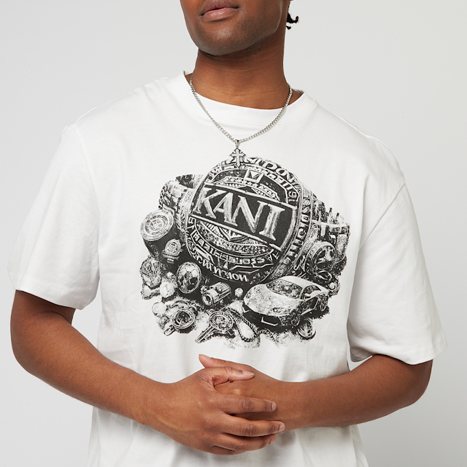 Shop Karl Kani Icy Watch Tee wit