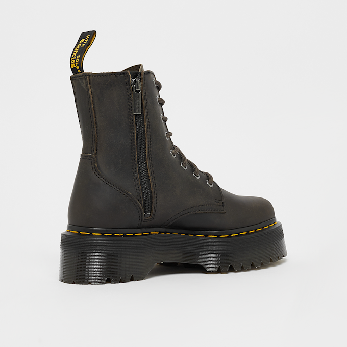Acquista Dr. Martens Jadon charcoal grey burnished waxy pull up grigio ...