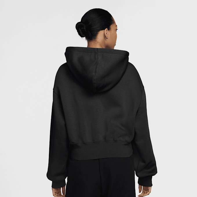 Compra Nike Sportswear Phoenix Fleece Loose Crop Full-Zip Hoodie preto | SNIPES