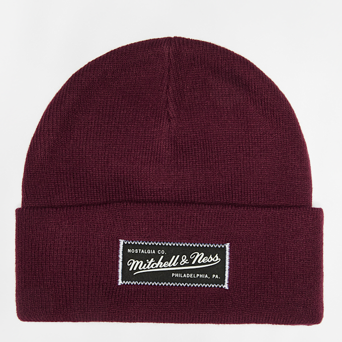 Acheter Mitchell & Ness Branded Patch Logo Beanie rouge