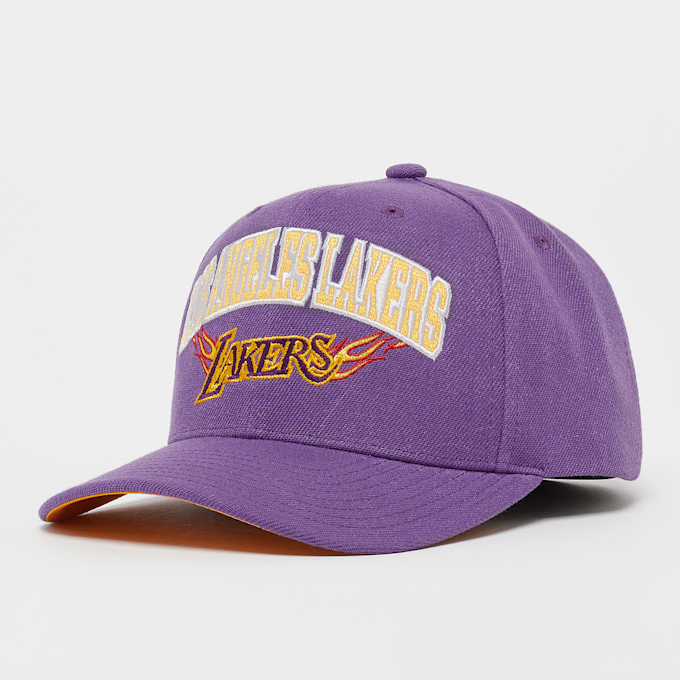 Shop Mitchell & Ness MOTOR PRO CROWN NBA LOS ANGELES LAKERS purple roze ...