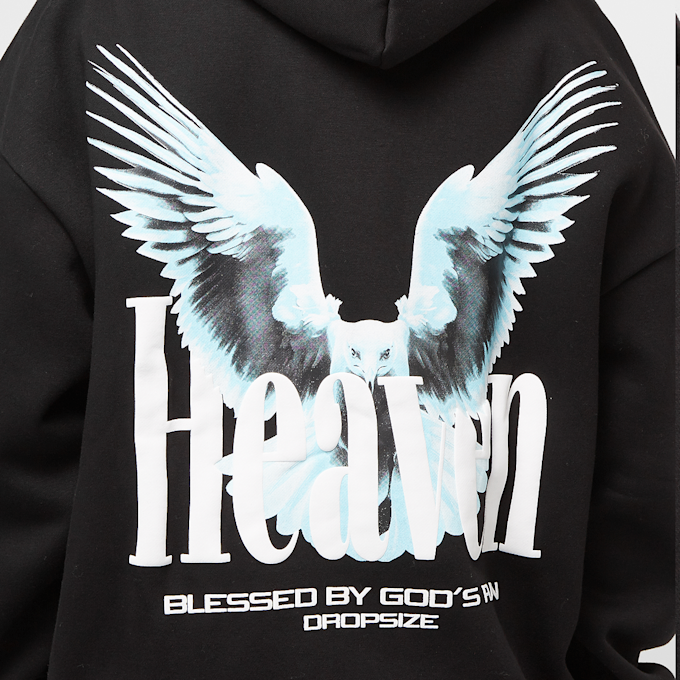 Shop DropSize Heavy Oversized Blessed Hoodie zwart | SNIPES