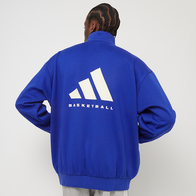 Compra adidas Originals Basketball Fleece Half Zip azul | SNIPES