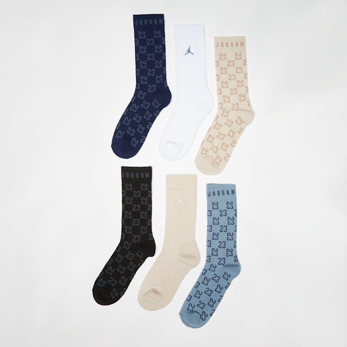 Kupi JORDAN MONOGRAM ESSENTIAL 6PK CREW legend lt brown višebojno | SNIPES