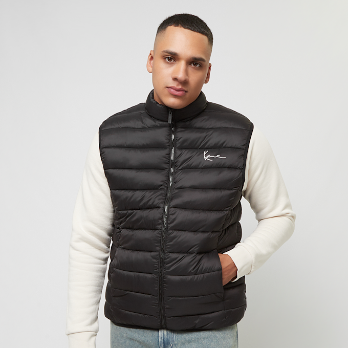 Kupi Karl Kani Chest Signature Light Puffer Vest Black crna | SNIPES