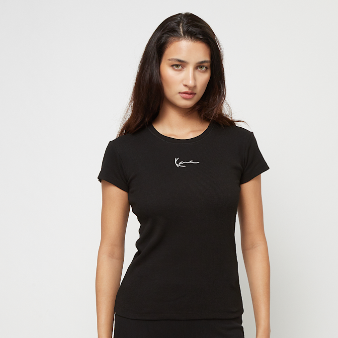 Kupi Karl Kani Small Signature Rib Tee black crna | SNIPES
