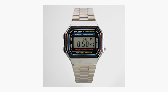 CASIO Casio Watch A168WA-1YES zilver (A168WA-1YES)