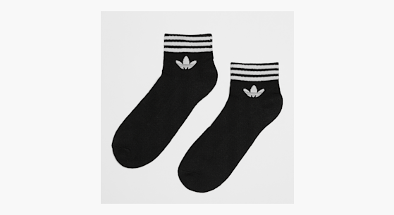 adidas Originals adicolor Trefoil Ankle Sokken (3 Pack) zwart (EE1151)