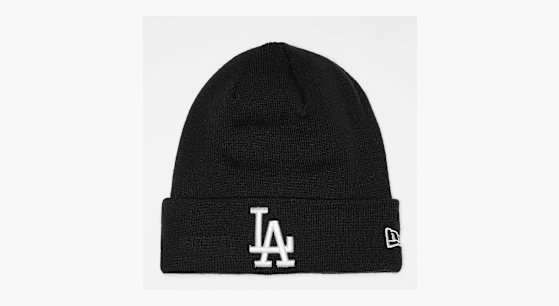 New Era MLB Los Angeles Dodgers Essential Cuff Knit zwart (12122730)