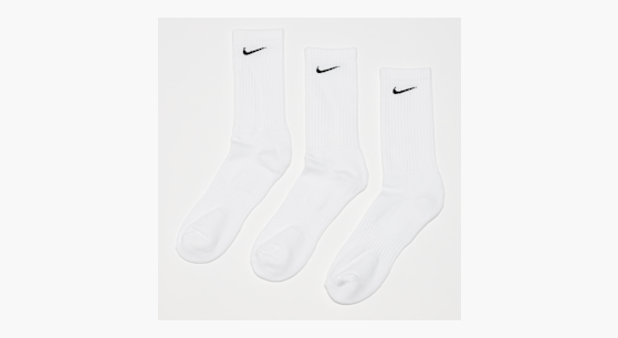 Nike 6 PACK - Everyday Cushioned Training Crew Socks biały | SX7666-100 ...