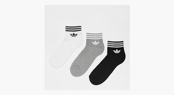 adidas Originals 3 PACK - adicolor Trefoil Ankle Socken multicolor ...