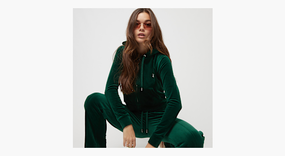 Juicy Couture Madison Hoodie grün | JCWA122001-257 | SNIPES