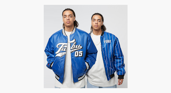FUBU Varsity Reversible Satin Jacket blau | FM232-006-1 | SNIPES