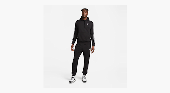 Nike Club Fleece Graphic Hooded Track Suit schwarz (FB7296-010)