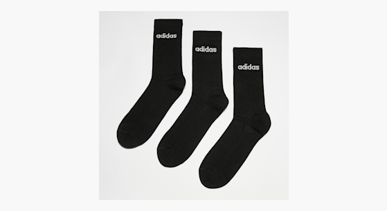 adidas Sportswear 3 PACK - Cushion Linear Crew Socken schwarz (IC1301)