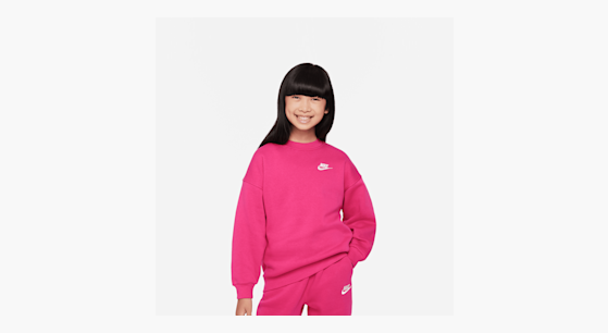 Compra Nike Sportswear Club Fleece Oversized Crew rosa | SNIPES