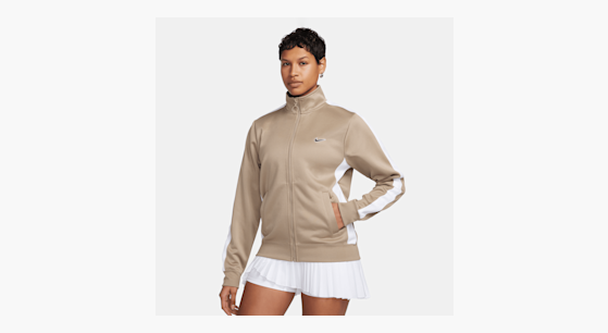 Nike Sportswear Poly-Knit Jacket Swoosh beige | FZ7280-247 | SNIPES