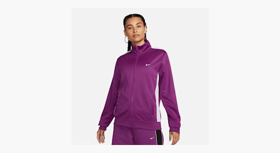 Nike Sportswear Poly-Knit Jacket Swoosh morado (FZ7280-505)
