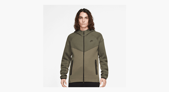 Nike Tech Fleece Full-Zip Windrunner Hoodie vert (FB7921-276)