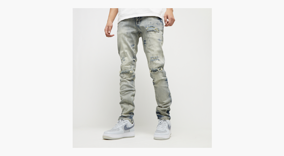Shop Smoke Rise Wave Effect Jean beige | SNIPES