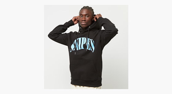 SNIPES Serif Logo Hoodie schwarz | SM-HD011-051-02 | SNIPES