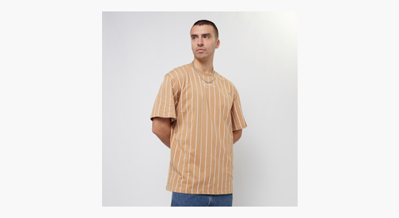 Kupi Karl Kani Small Signature Pinstripe Tee bež | SNIPES
