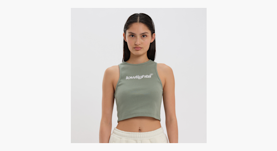 Low Lights Studios Basic Crop Top vert (LLS-242-BSC-WCT-007)
