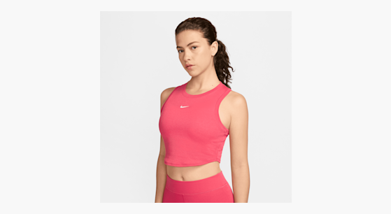 Nike Sportswear Essential Rib Crop Tanktop rosa (FB8279-629)