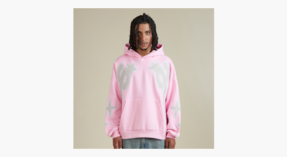 Compra SNIPES S Star Chain Oversized Hoodie rosa | SNIPES