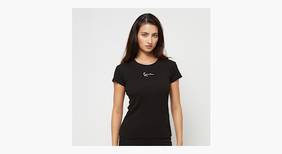 Kupi Karl Kani Small Signature Rib Tee black crna | SNIPES
