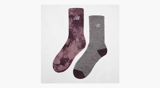 New Balance 2 PACK - Lifestyle Tie dye Midcalf Socks rot kaufen | SNIPES