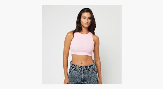 Acheter Karl Kani Small Signature Essential Racer Rib Top rose | SNIPES