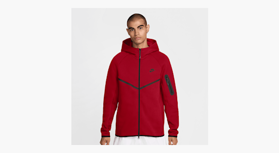 Nike Tech Fleece Windrunner rojo (HV0949-687)