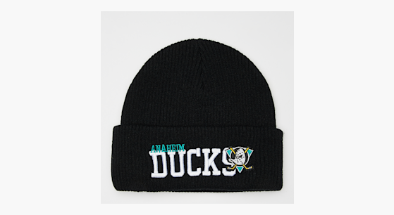 Compra Mitchell & Ness BILLBOARD KNIT VNTG NHL Anaheim Ducks black ...